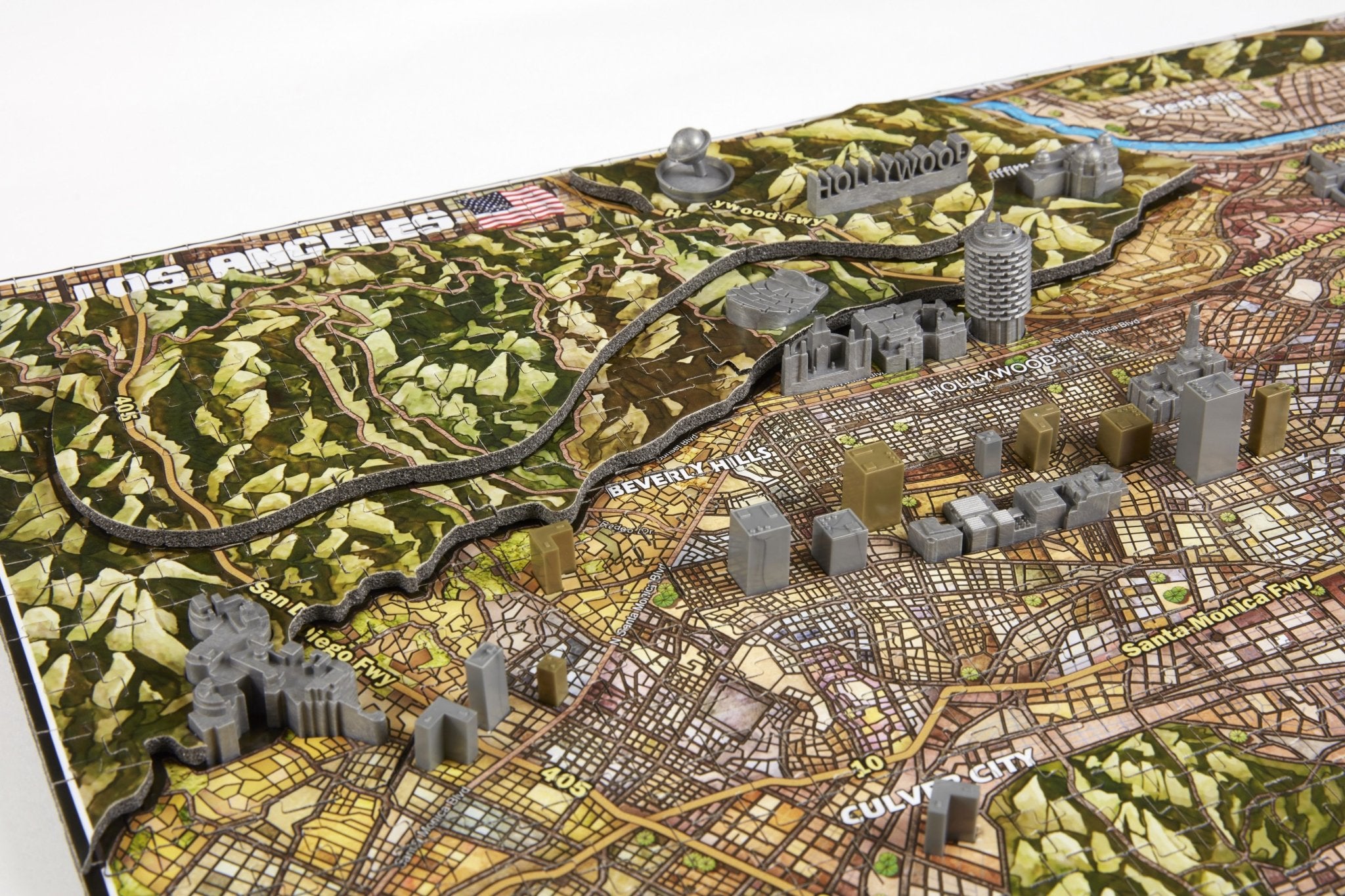 4D Cityscape Los Angeles Time Puzzle | 4D Puzzle | 4D Cityscape