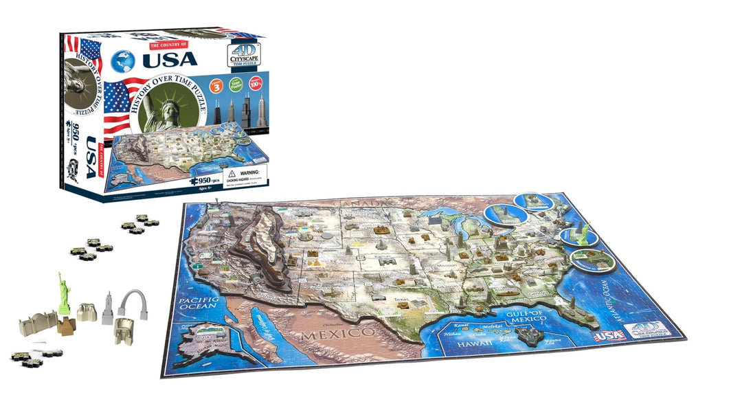 4D Cityscape USA Time Puzzle | 4D Puzzle | 4D Cityscape