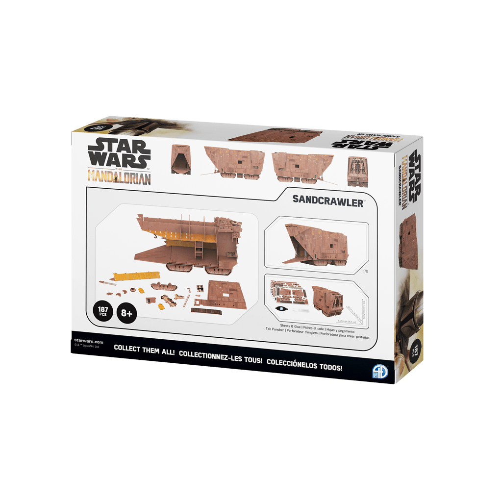 The Mandalorian Sandcrawler Paper Model Kit | 4D Puzzle | 4D Cityscape
